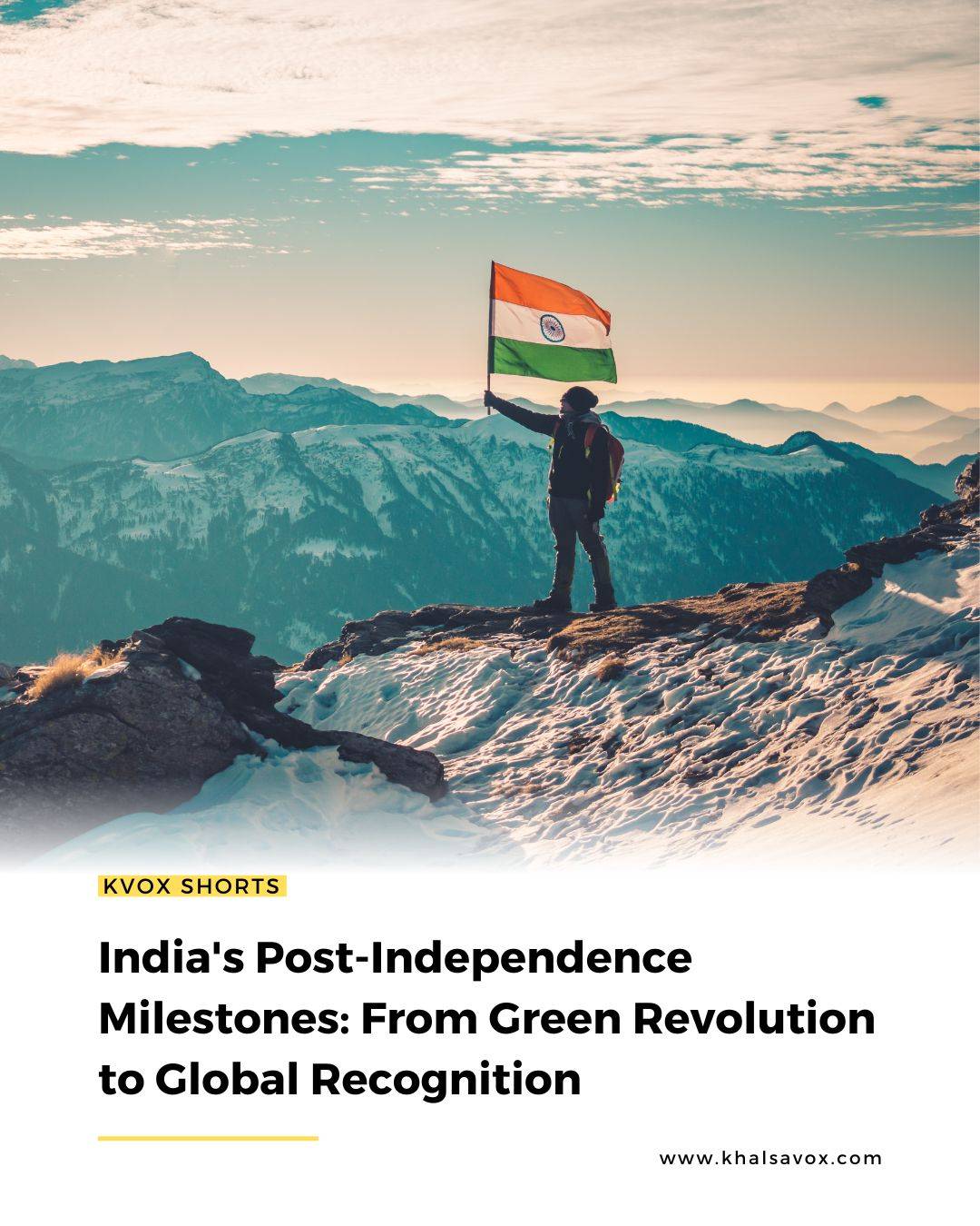 SHORTS: India's Post-Independence Milestones: Green Revolution to ...